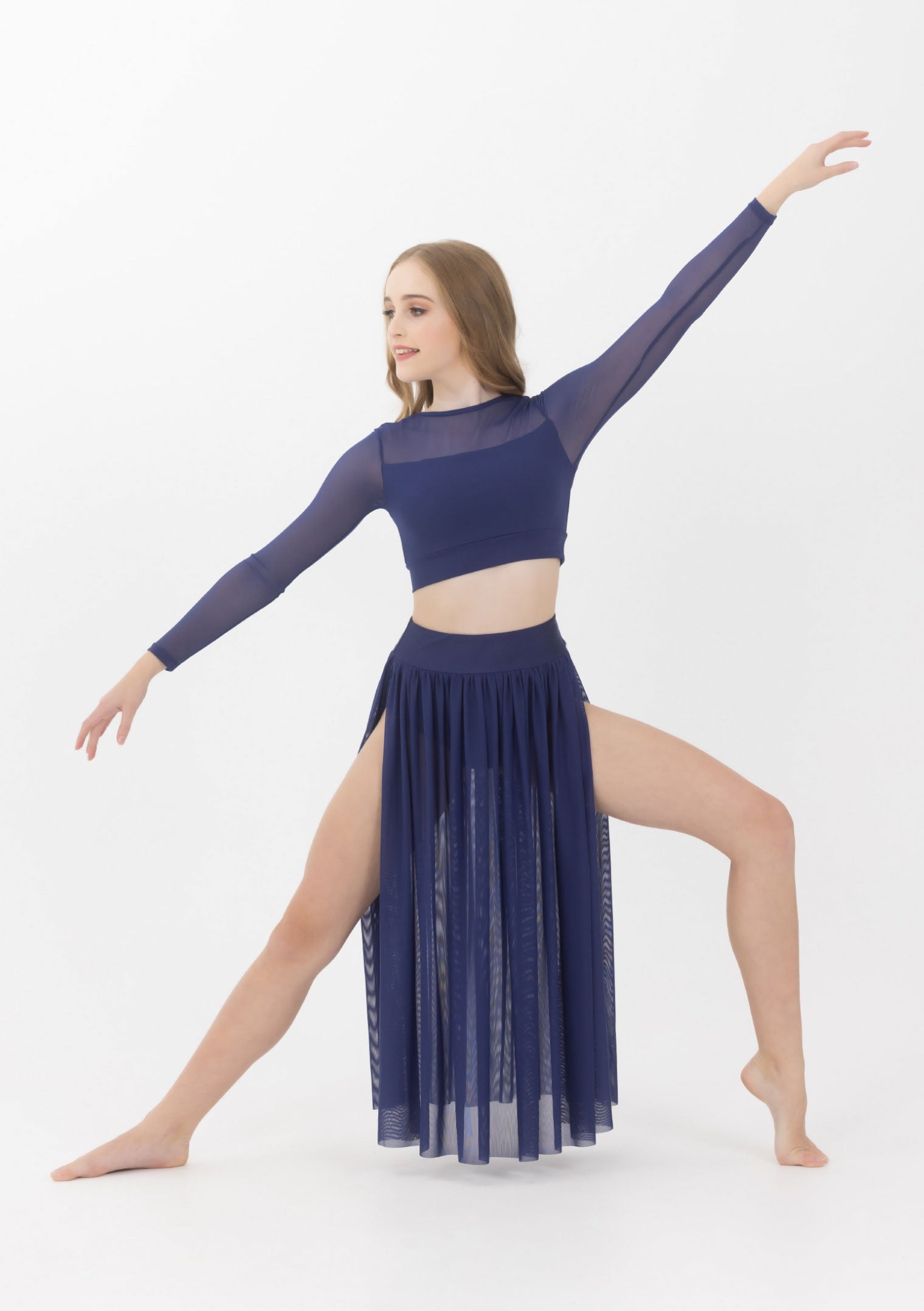 Tyler Long Sleeve Crop (Adult) | Mino Dance
